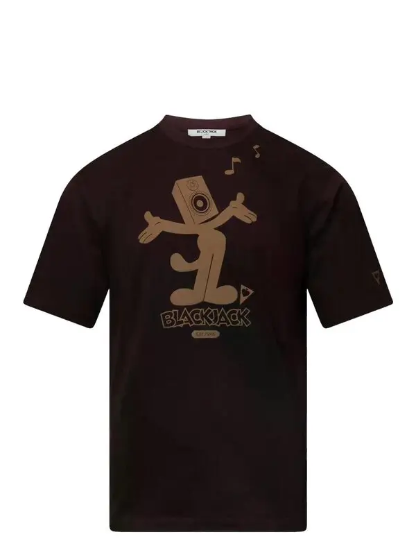 BLACKJACK Crew-neck T-shirt - Brown