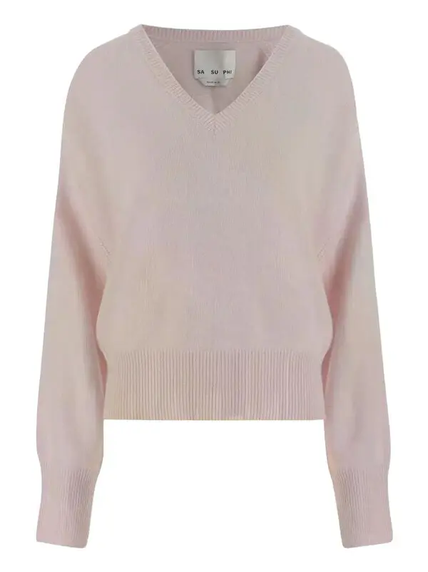 SA SU PHI Crew-neck Cashmere Sweater - Pink