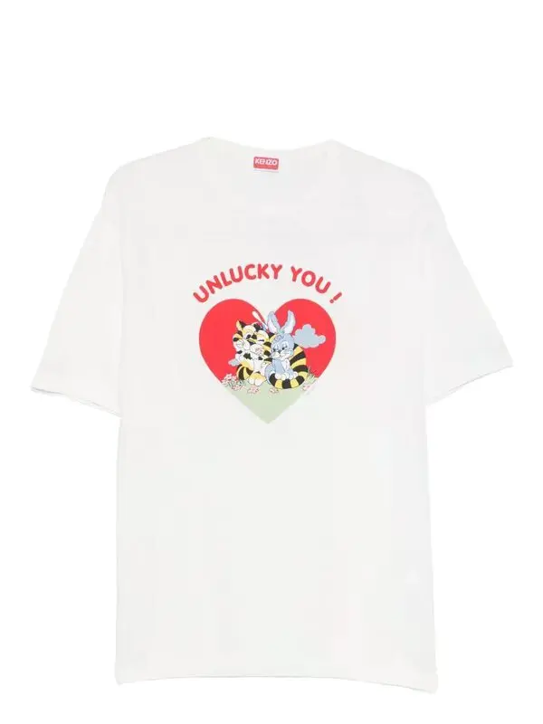 Kenzo Heart-print T-shirt - White