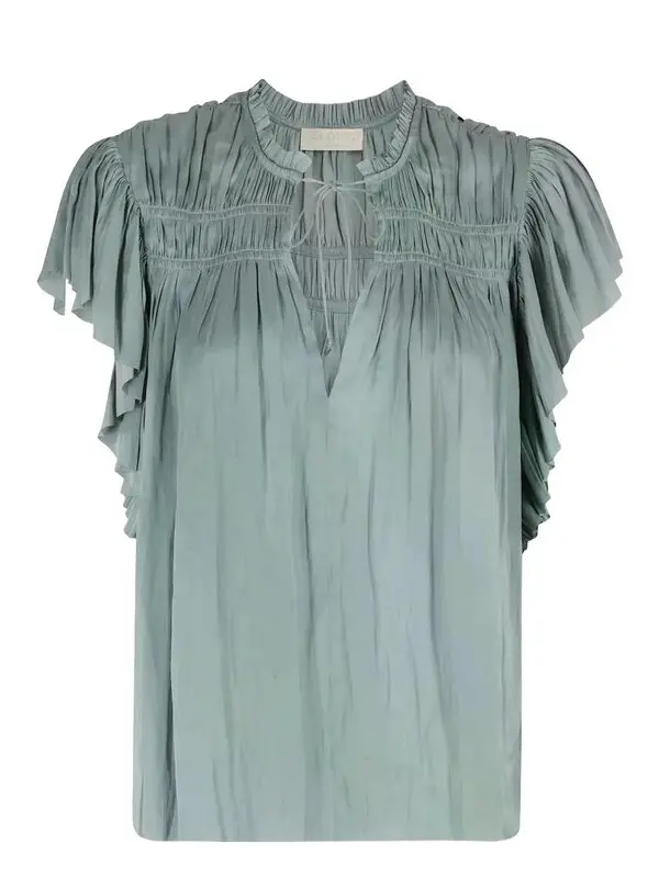 Ulla Johnson V-neck Blouse - Blue