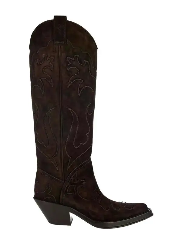 Gabriela Hearst Capitana Embroidered Boots - Brown