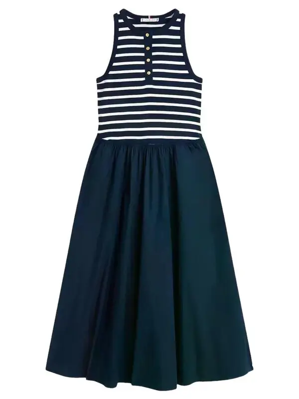 Tommy Hilfiger Striped Midi Dress - Blue