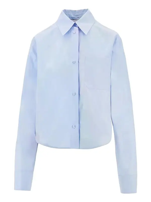 Sportmax Pocket Cropped Shirt - Blue