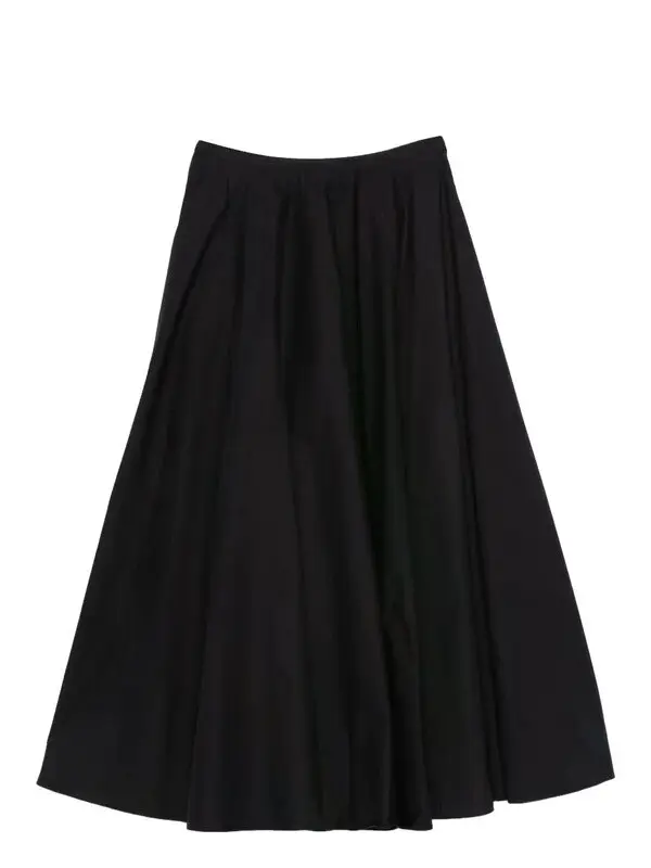 FORTE_FORTE Panelled A-line Skirt - Black