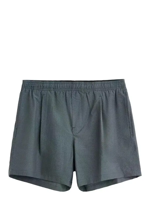 Our Legacy Seersucker Pleated Shorts - Grey
