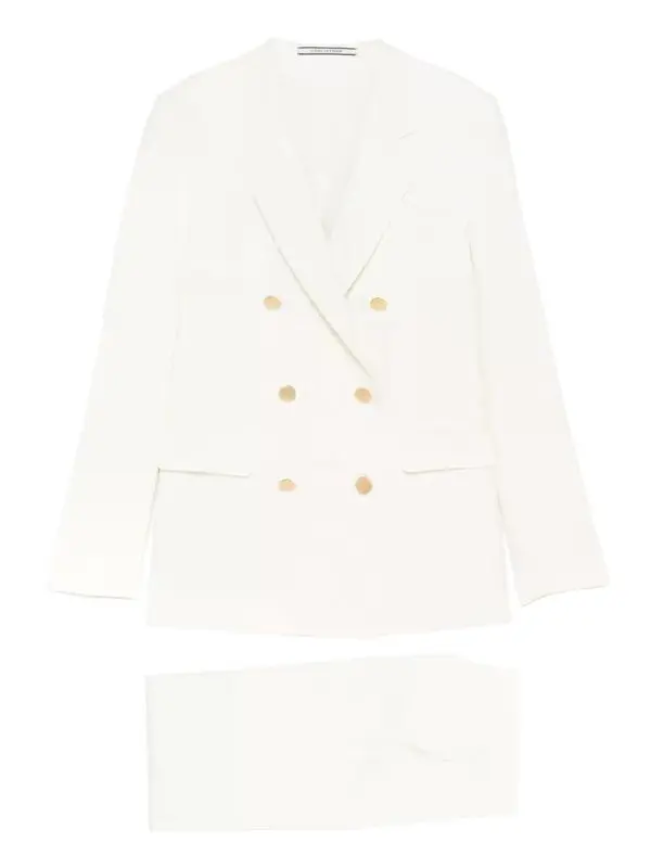 Tagliatore Double-breasted Suit - White