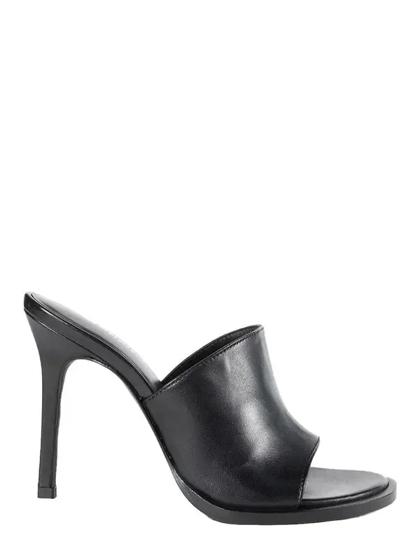 ANN DEMEULEMEESTER Ziya Nappa Leather Sandals - Black