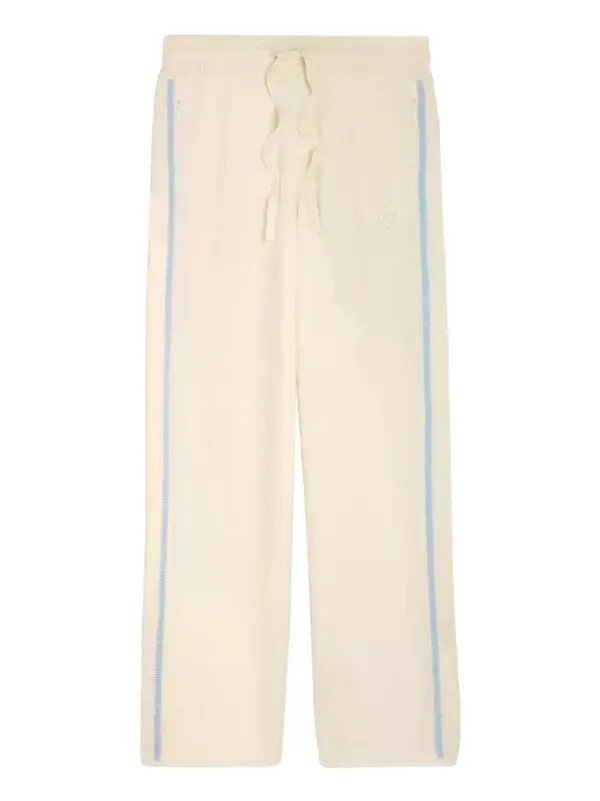 Casablanca Striped Drawstring Track Pants - Neutrals