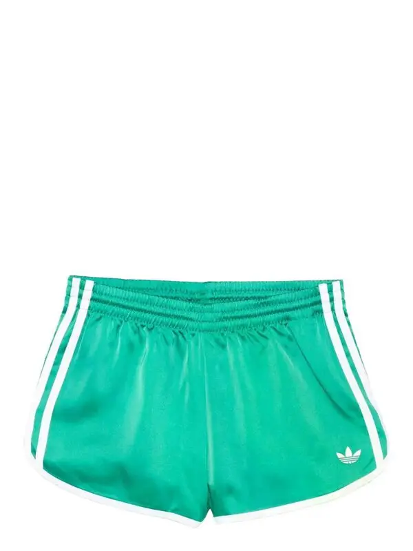 Adidas Striped Shorts - Green