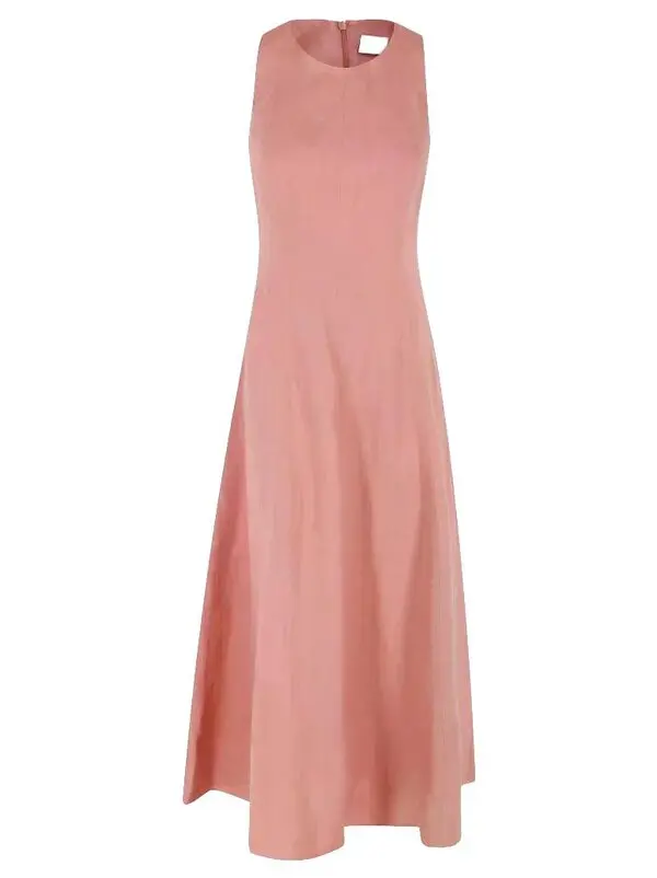 Eleventy Crew-neck Maxi Dress - Pink