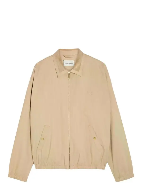 Drole De Monsieur Collared Zip Jacket - Neutrals