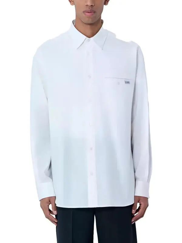 MAISON MARGIELA Patch Pocket Button-down Shirt - White