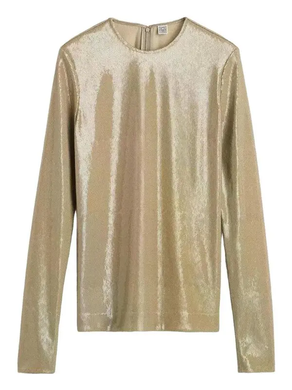 TOTEME Sequin T-shirt - Gold