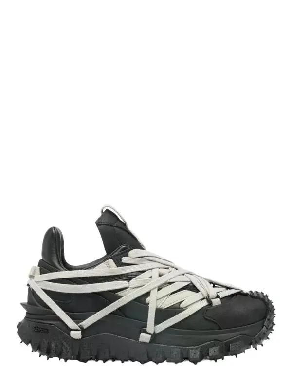 MONCLER + RICK OWENS Trailgrip Megalace Sneakers - Black