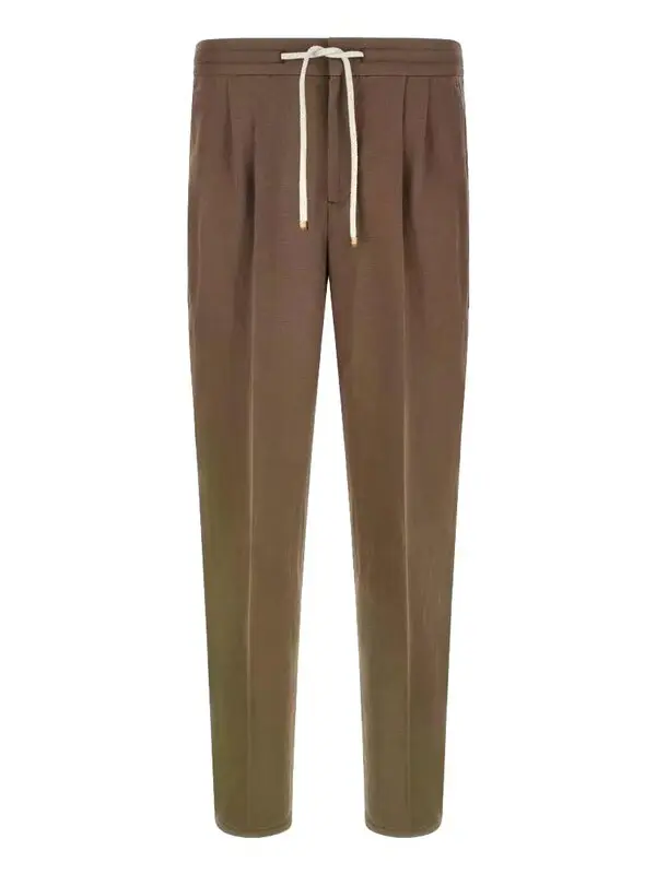 Brunello Cucinelli Drawstring Trousers - Brown