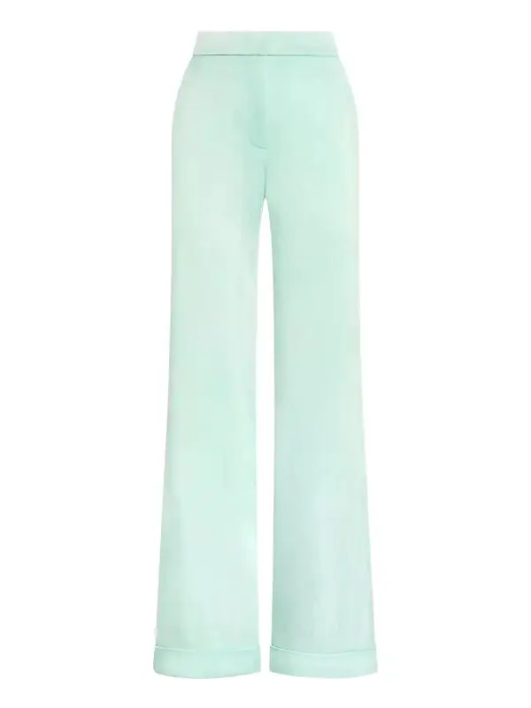 GENNY Satin Trousers - Green