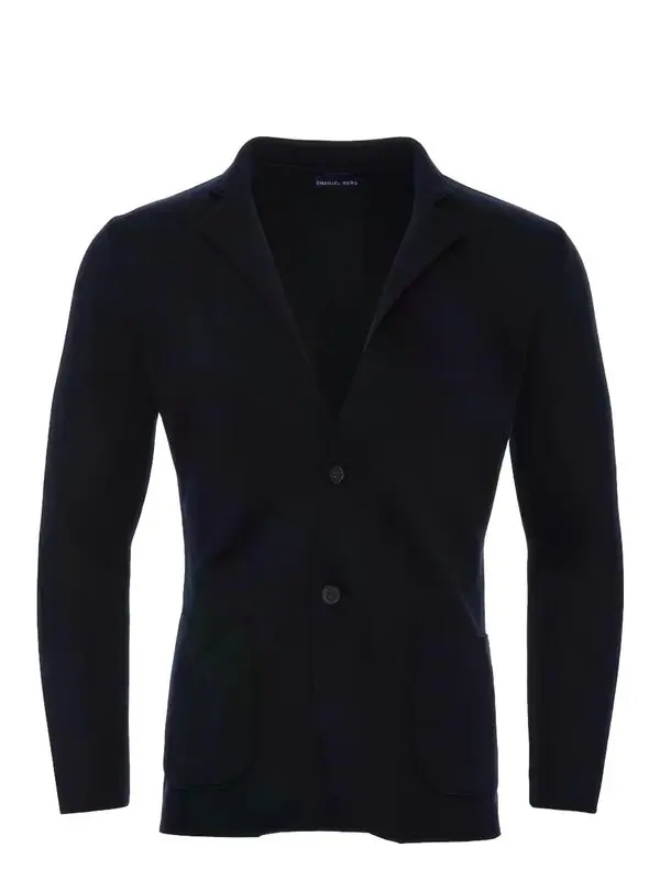 EMANUEL BERG Patch-pocket Blazer - Blue