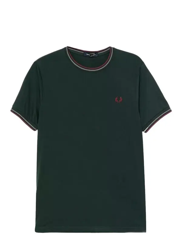 Fred Perry Logo-embroidered T-shirt - Green