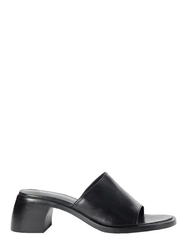 ANN DEMEULEMEESTER Nappa Plonge Leather Pumps - Black