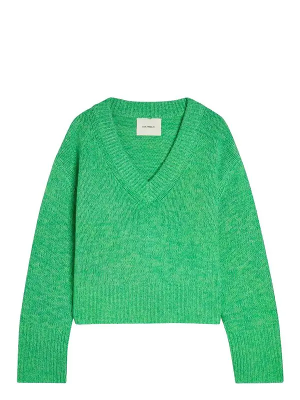 LISA YANG V-neck Knitwear - Green