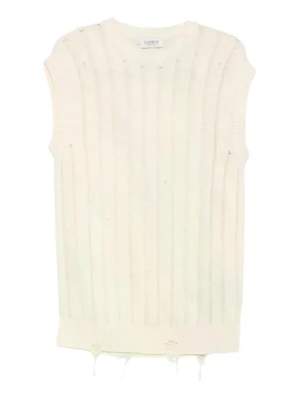 LANEUS Sleeveless Vest - Neutrals