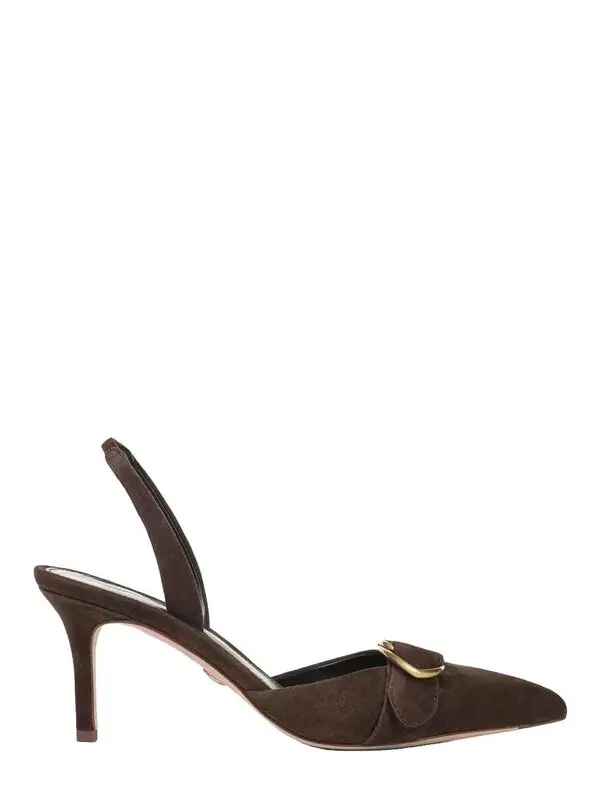 Veronica Beard Buckle-strap Pointed Toe Pumps - Brown