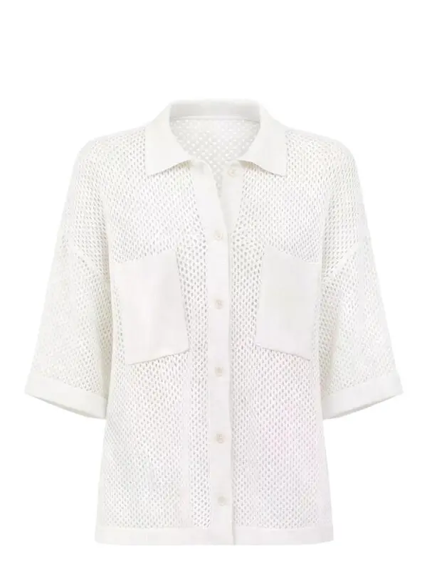ALLUDE Button-fastening Shirt - White