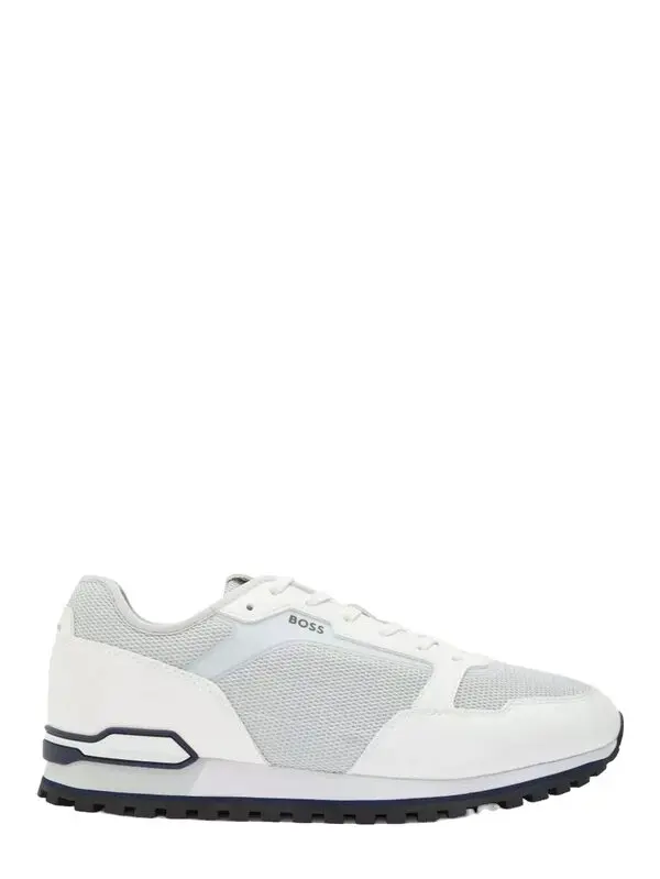 BOSS Mesh Panel Sneakers - White