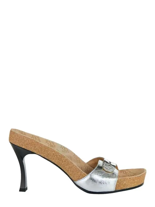 Balenciaga Buckle Platform Sandals - Neutrals
