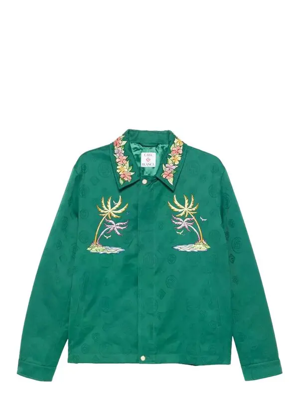 Casablanca Casa Embroidery Overshirt - Green