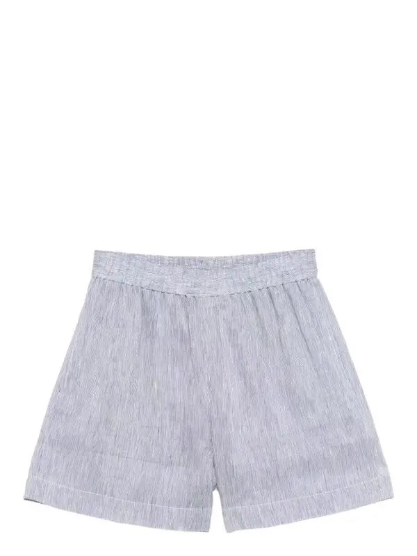 Brunello Cucinelli Striped Elasticated Shorts - White