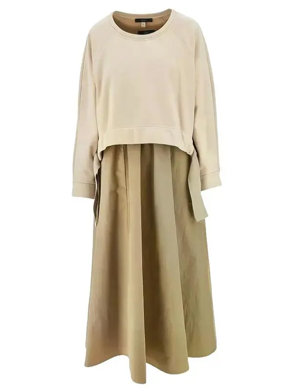 Max Mara Tie Waist Dress - Neutrals