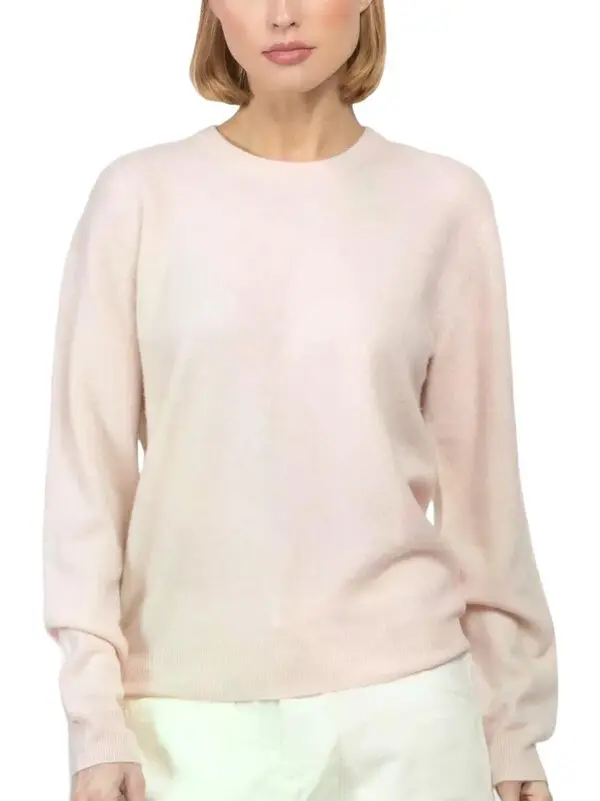 Frenckenberger Crew-neck Long-sleeve Sweater - Pink