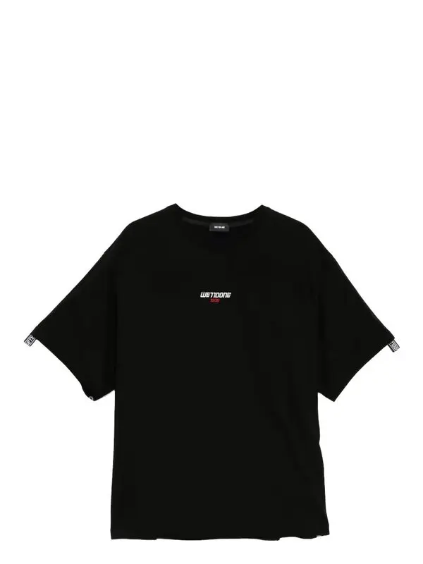 We11Done Logo-tape T-shirt - Black