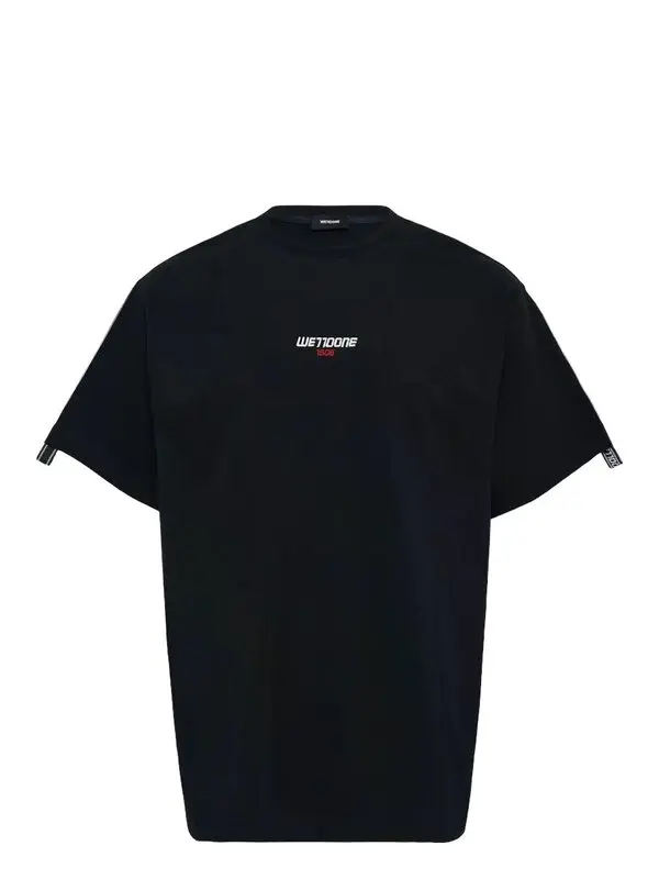 We11Done Logo-tape T-shirt - Black