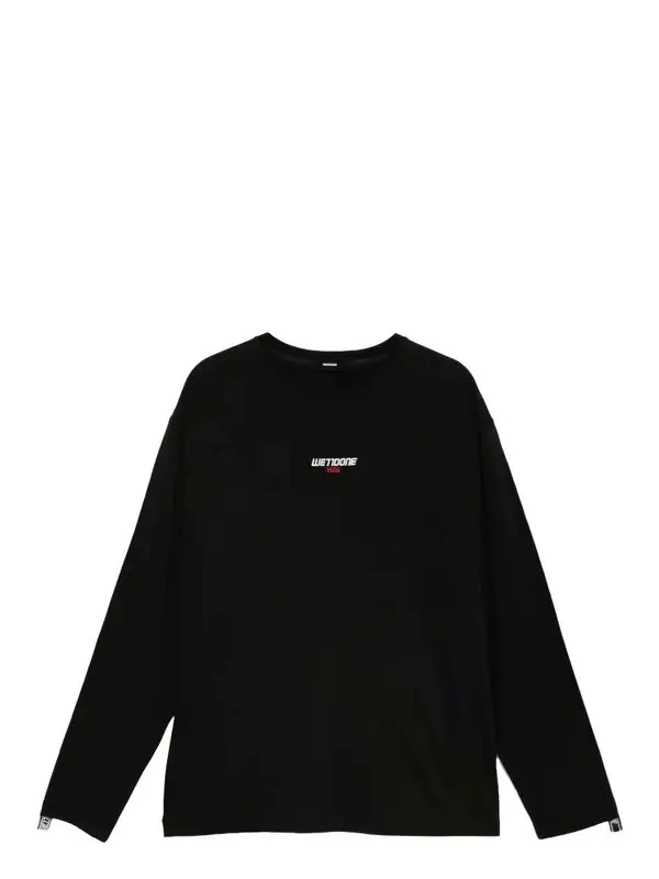 We11Done Logo-embroidered T-shirt - Black