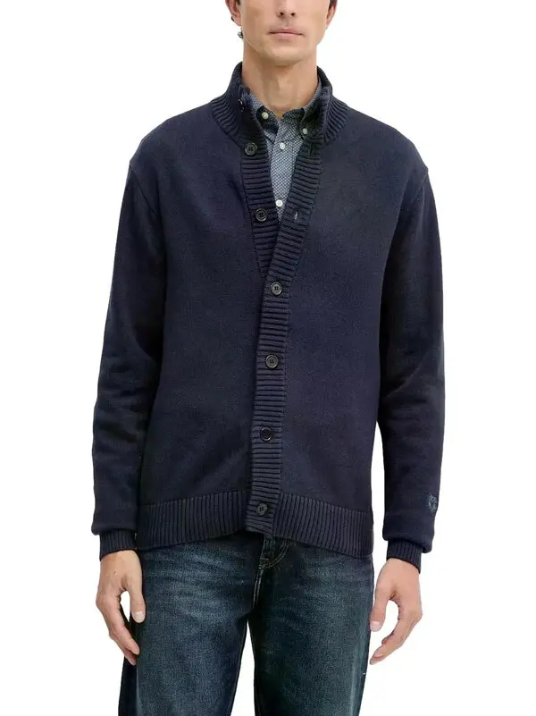 MOS MOSH Buttoned Cardigan - Blue