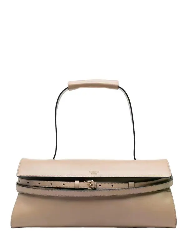 Moschino Buckle Detail Tote - Neutrals