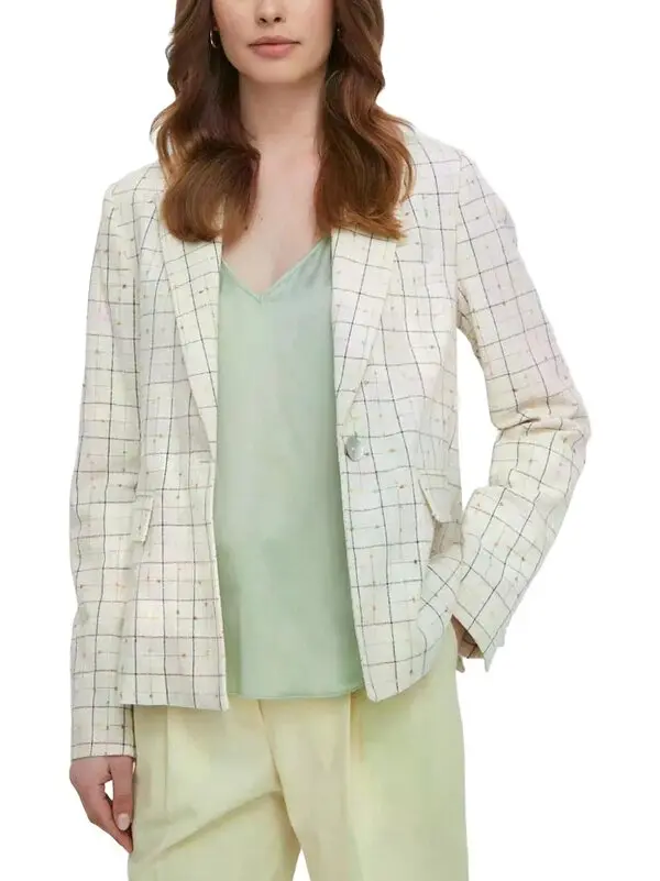 MOS MOSH Checked Blazer - Neutrals