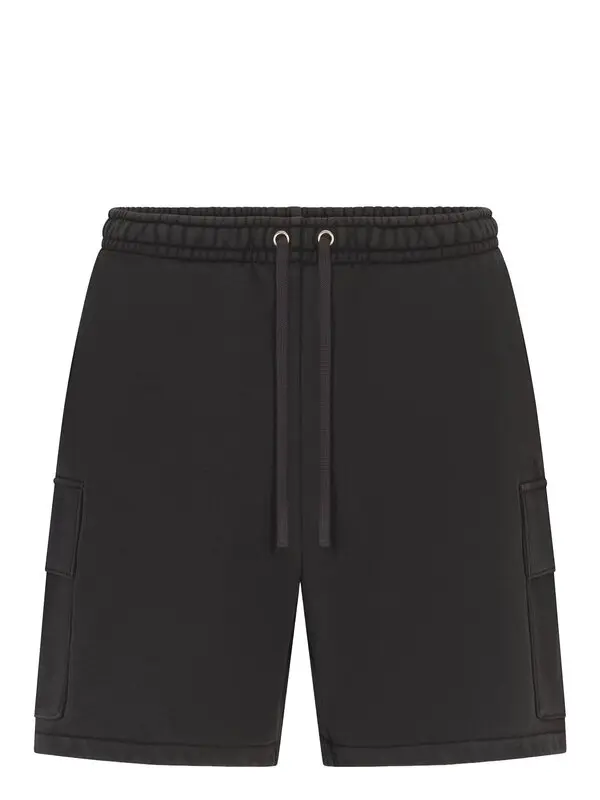 SKIMS Heavyweight Fleece Cargo Short - Washed Onyx