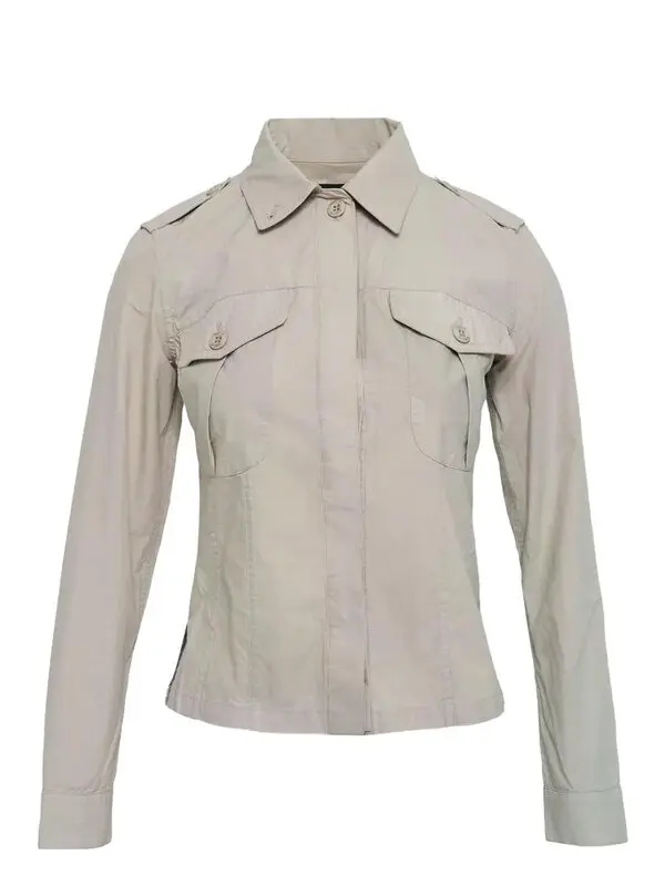 OPEN YY Fitted Pocket Shirt - Neutrals