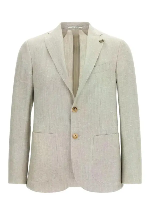 Pal Zileri Brera Single-breasted Blazer - Grey