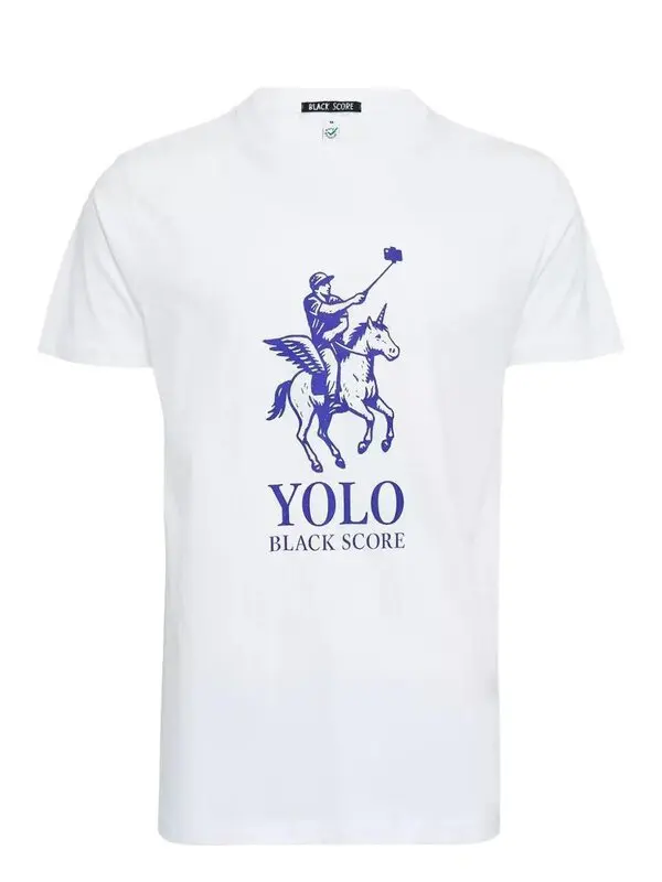 BLACK SCORE Graphic-print T-shirt - White