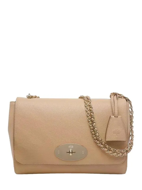 Mulberry Medium Lily Leather Shoulder Bag With Chain - Neutrals