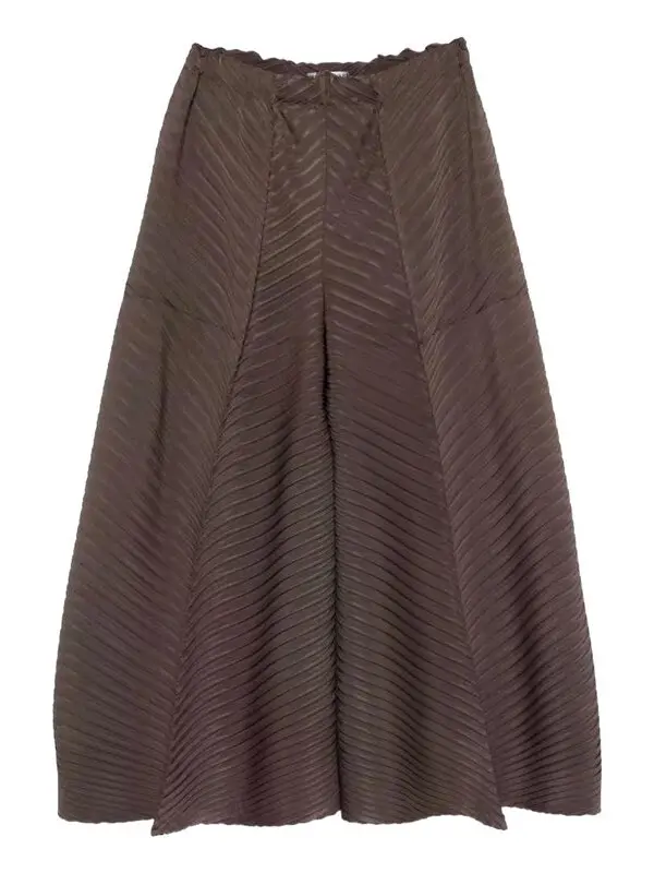 Issey Miyake Pleated Trousers - Brown