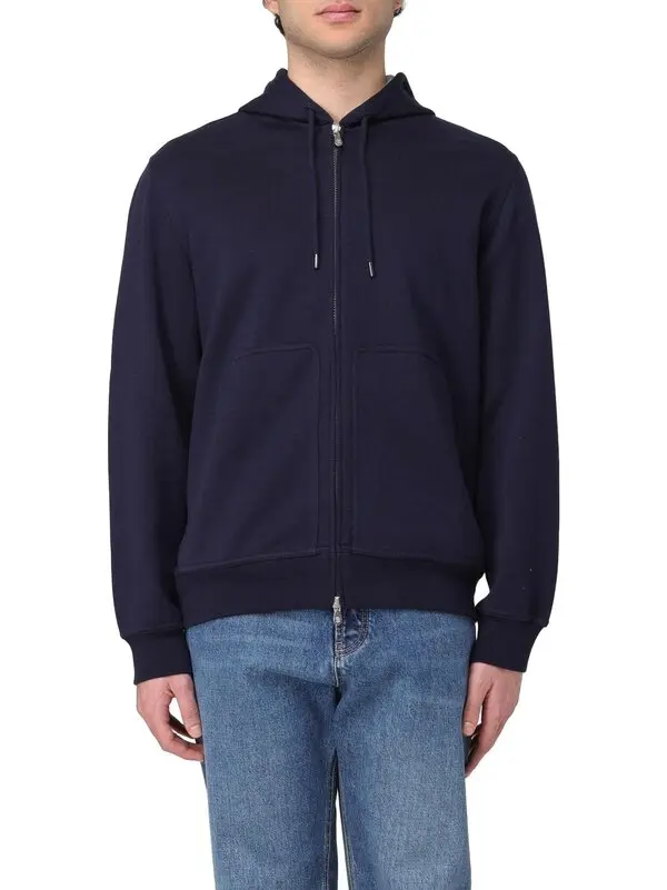 Brunello Cucinelli Full Zip Hoodie - Blue