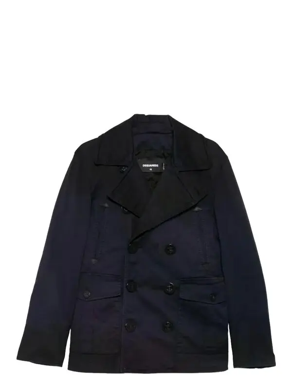 Dsquared2 Sailor Double-breasted Pea Coat - Blue