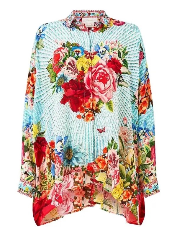 Camilla Papers And Curious Capers Blouse - Blue