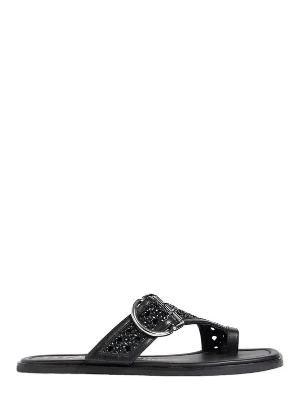 3.1 Phillip Lim Z-strap Macramé Leather Sandals - Black