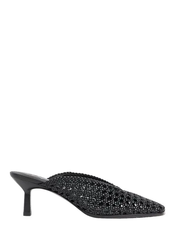 3.1 Phillip Lim Id Macramé Leather Mules - Black